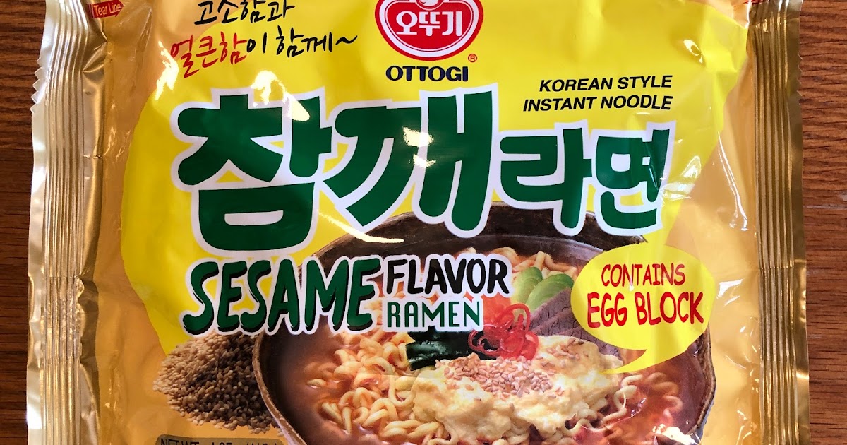 Ottogi Sesame Flavor Ramen with Egg Block