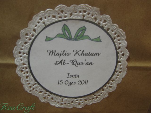 Fiza Craft: Majlis Khatam Al-Quran