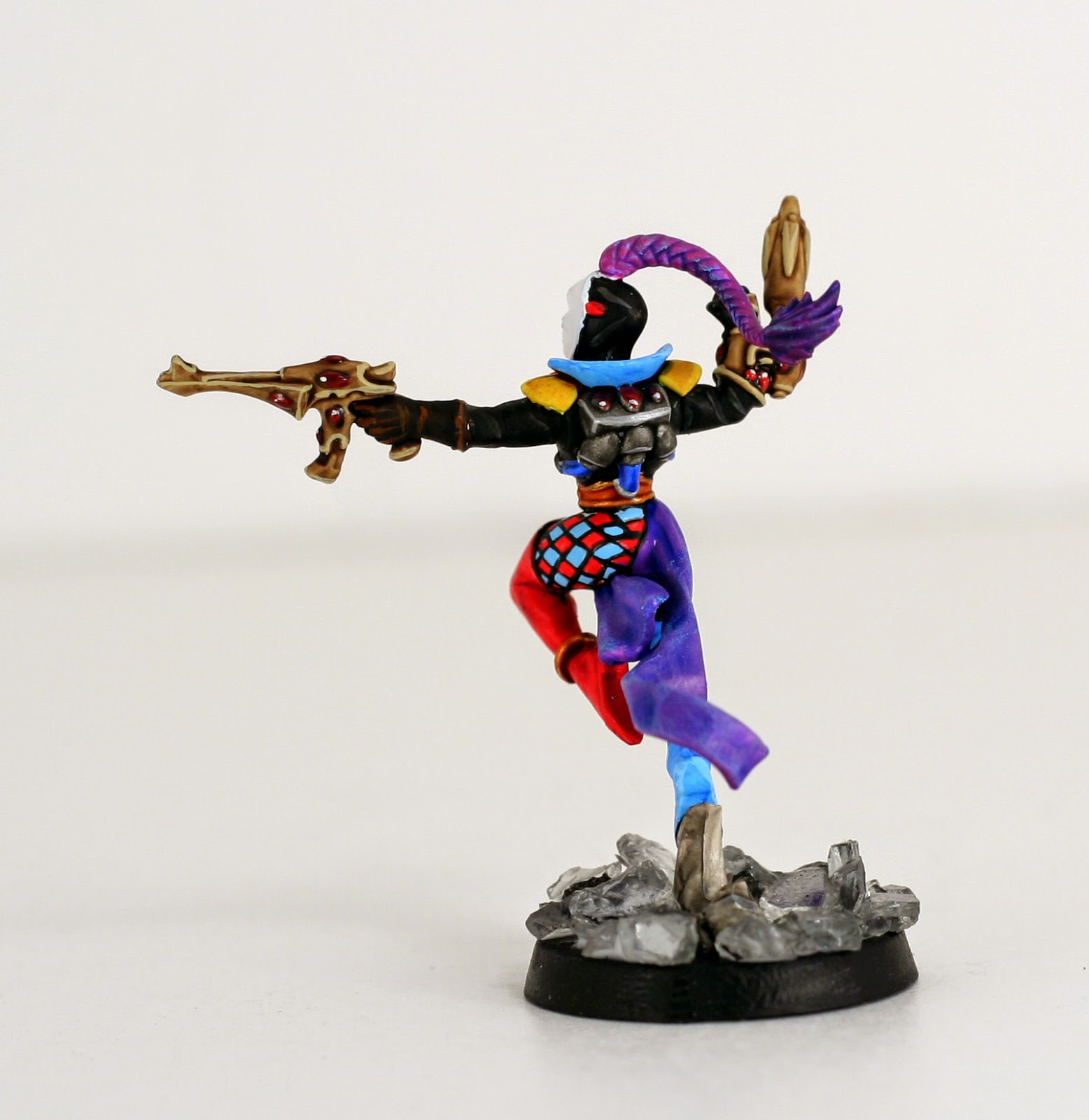 Florida Miniature Painting: Harlequin Player IV