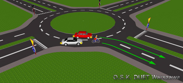 Blog o prawie na drogach : 11. RONDO i ROWER. Jazda rowerem środkiem pasa ruchu na rondzie. Czy ...