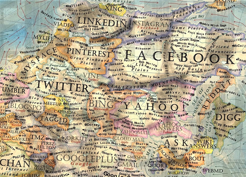 Seduced by the New...: Map of the Interwebz