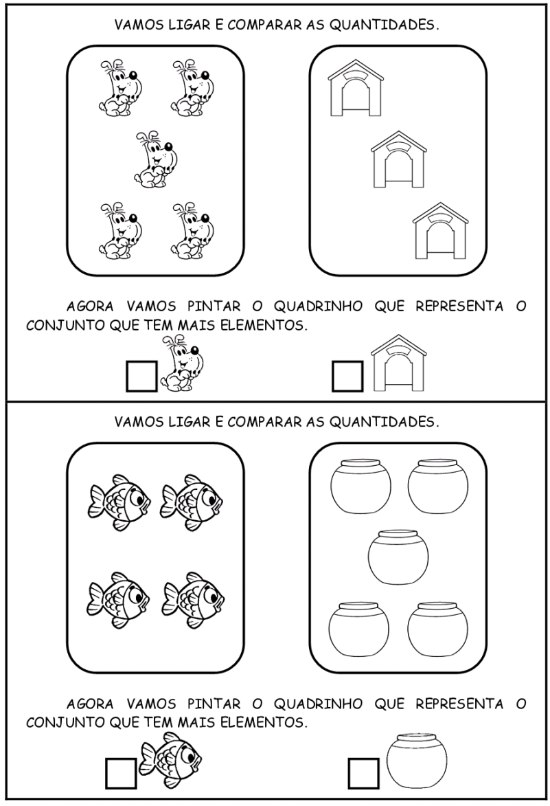 Atividades De Comparação De Quantidades 2 Ano - FDPLEARN