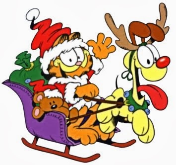Feliz Navidad Garfield, dibujos psra imprimir - Blog de imágenes