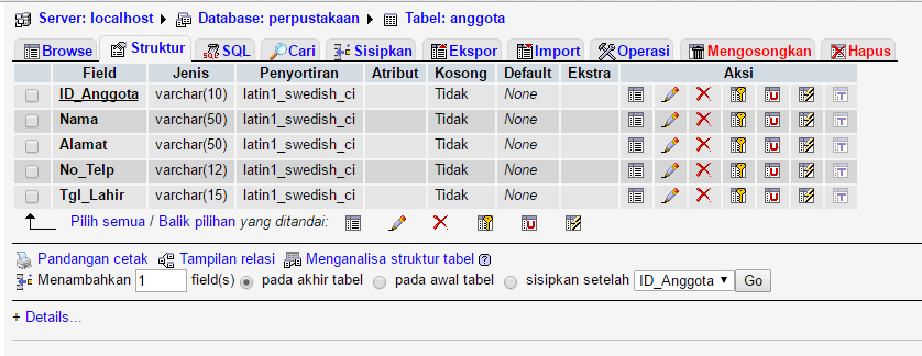 SISTEM BASIS DATA: Cara Membuat Database dan Relasi Perpustakaan di ...