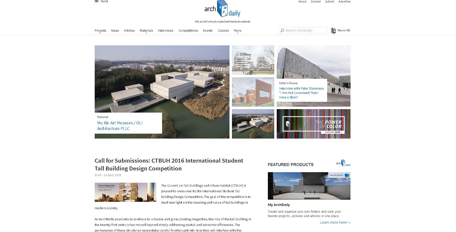 ARQUITECTURA PARA EL MUNDO: ARCHDAILY | BROADCASTING ARCHITECTURE WORLD ...