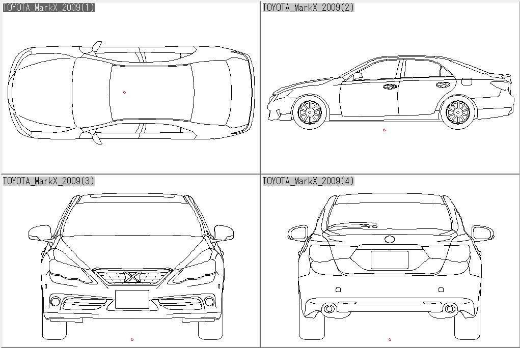 MISCELLANEOUS DATA STORAGE 2 for CAD Drawings: [JWS/DWG] TOYOTA Mark X 2009
