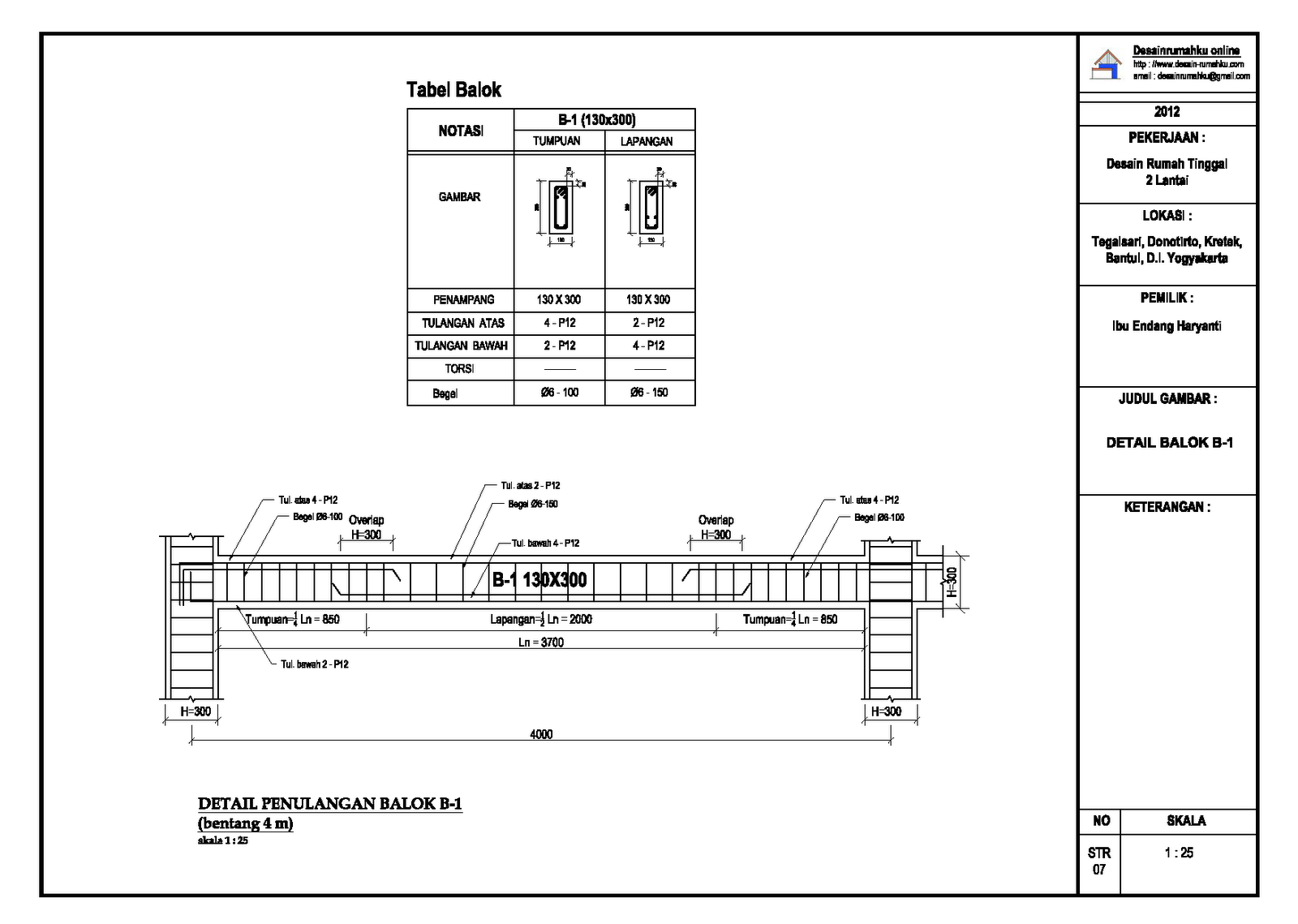 15+ Gambar Detail Balok