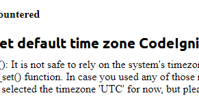 Cara setting timezone default codeigniter