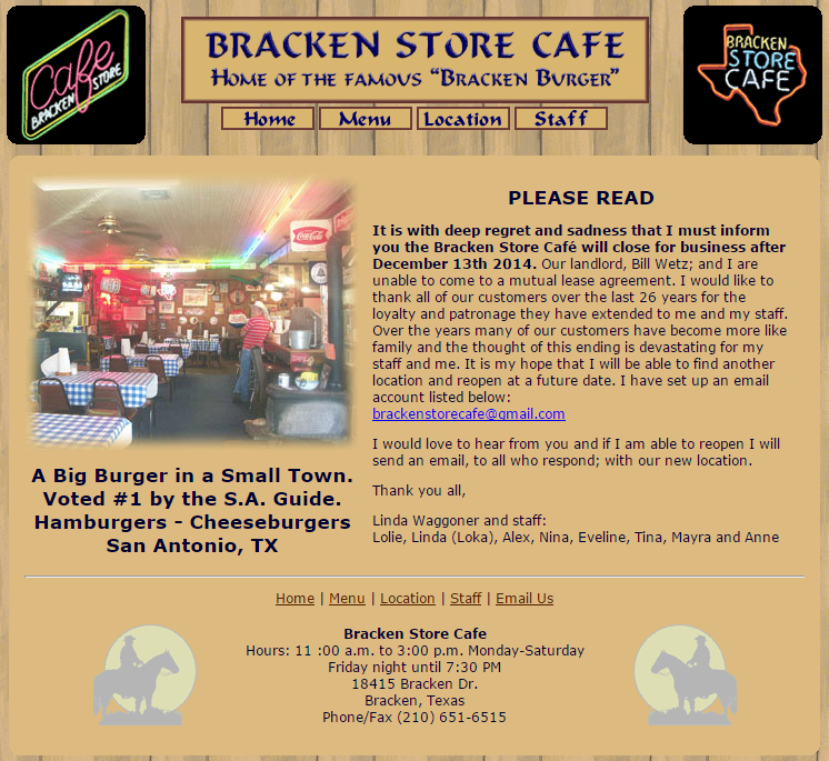 LIVE MUSIC - Music of New Braunfels: Bracken Store Cafe