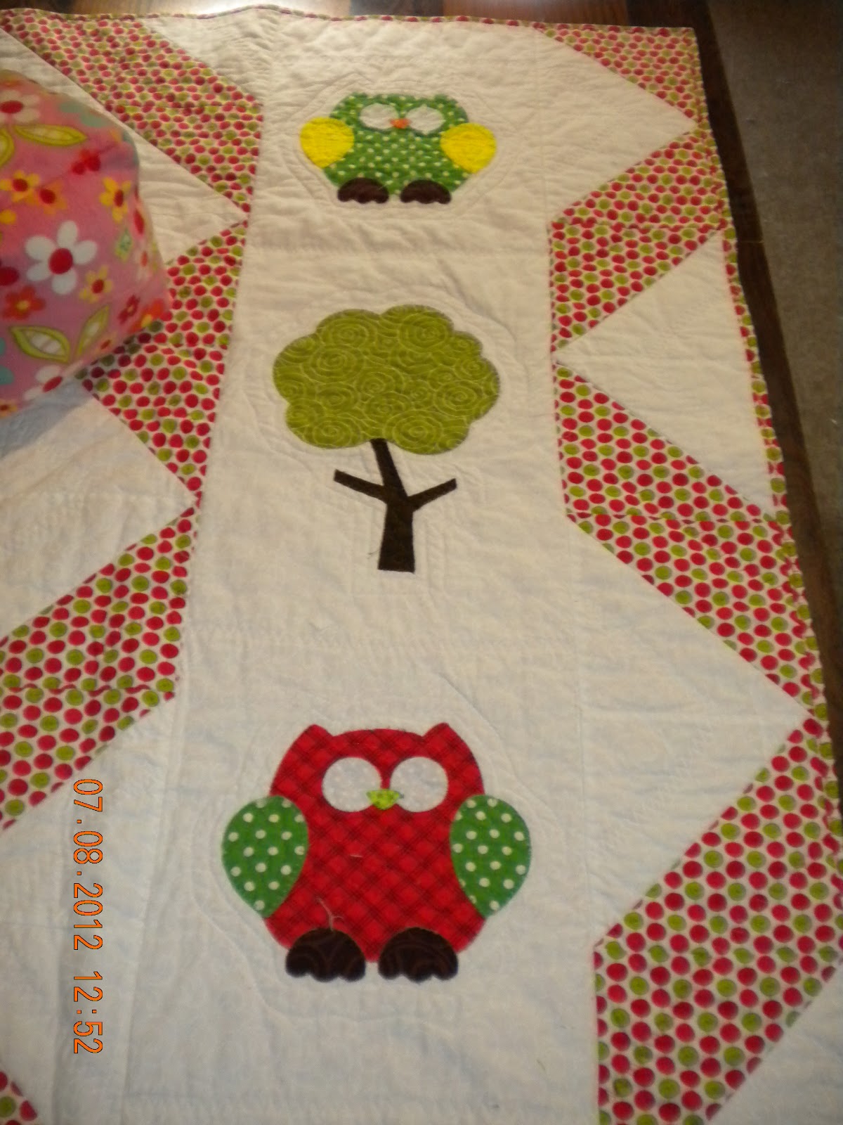 Stitches on My Needle: Owl Quilt for Baby