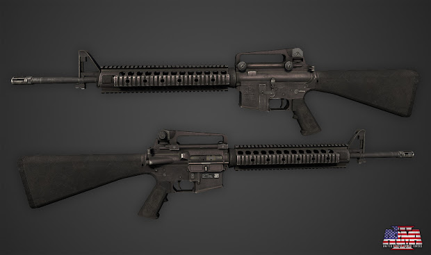 RHS による Arma 3 向けアメリカ軍プロジェクトの M4 カービンと M16 の開発中画像が公開 | 弱者の日記^^ - Arma 3 ...