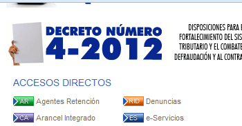 Nueva ubicación de Declaraguate dentro del portal de la SAT ~ Sistema ...
