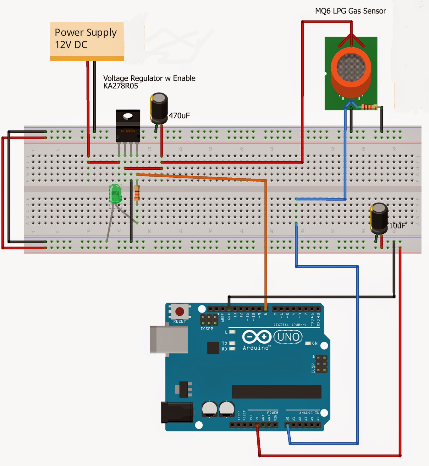 BLOG TEKNIK & VOKASI: Sensor Gas LPG MQ-6