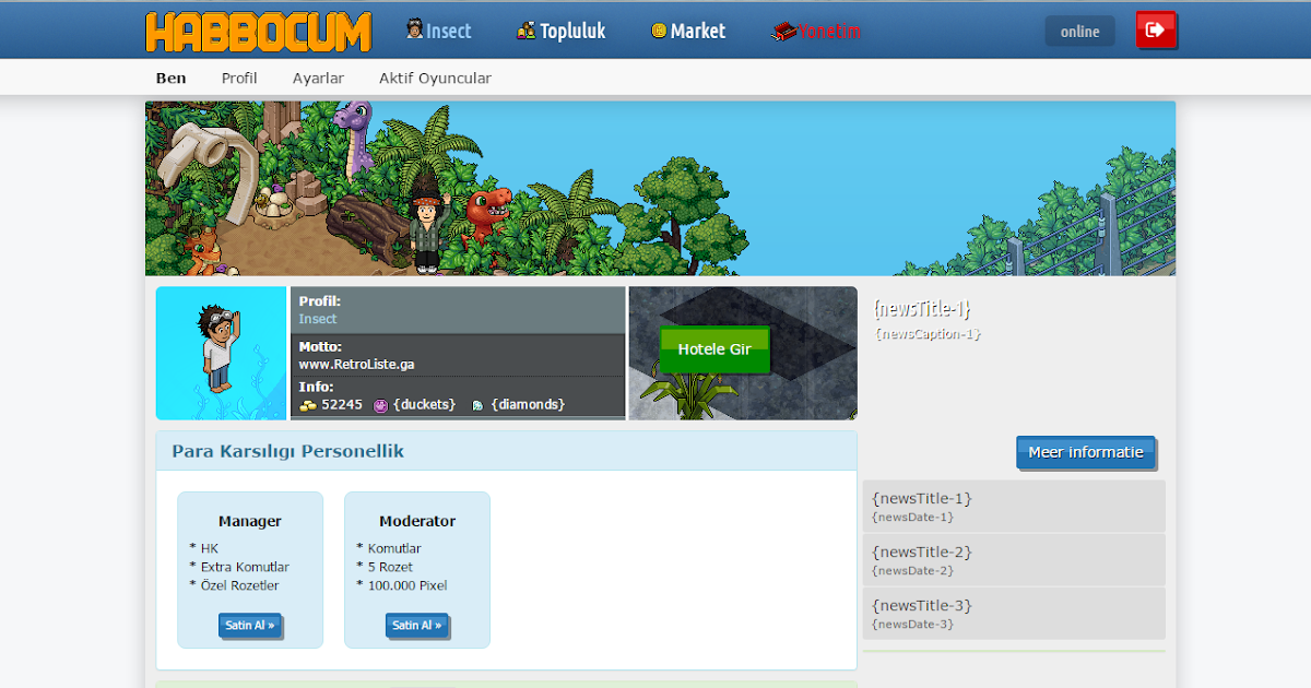 CMS Pack Design By Insect | HABBO CMS PACK HABBOCUM - RetroRipper