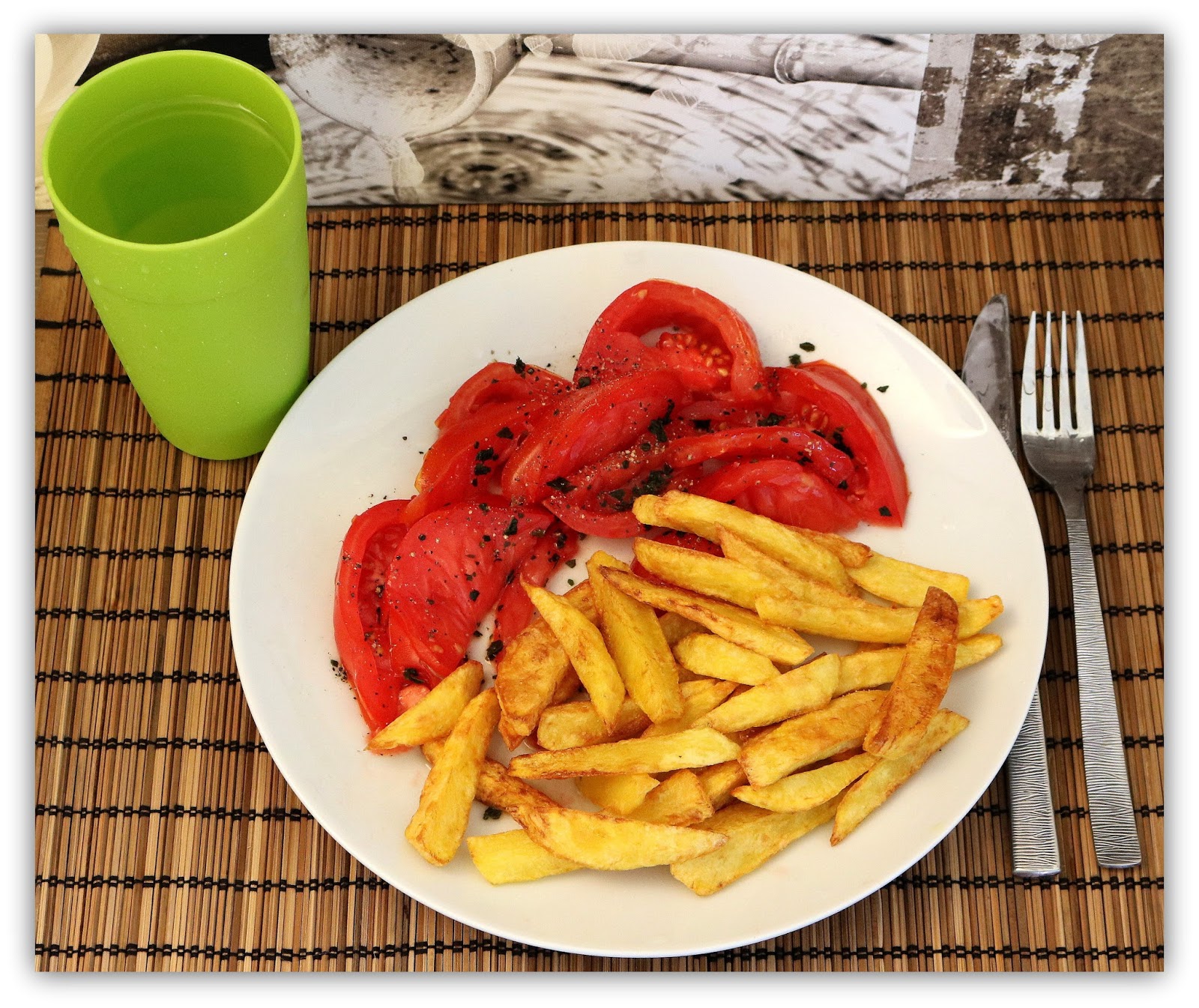 "Au.Dié(t).Psy.": Une tomate et des frites ... ... (déjeuner du 24 août ...