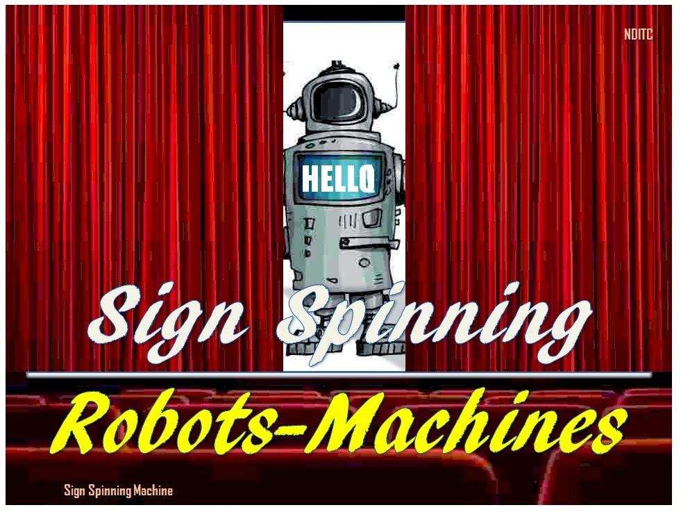 Sign Waving Sign Spinning Machine Robot Spinners Advertising Signs ...