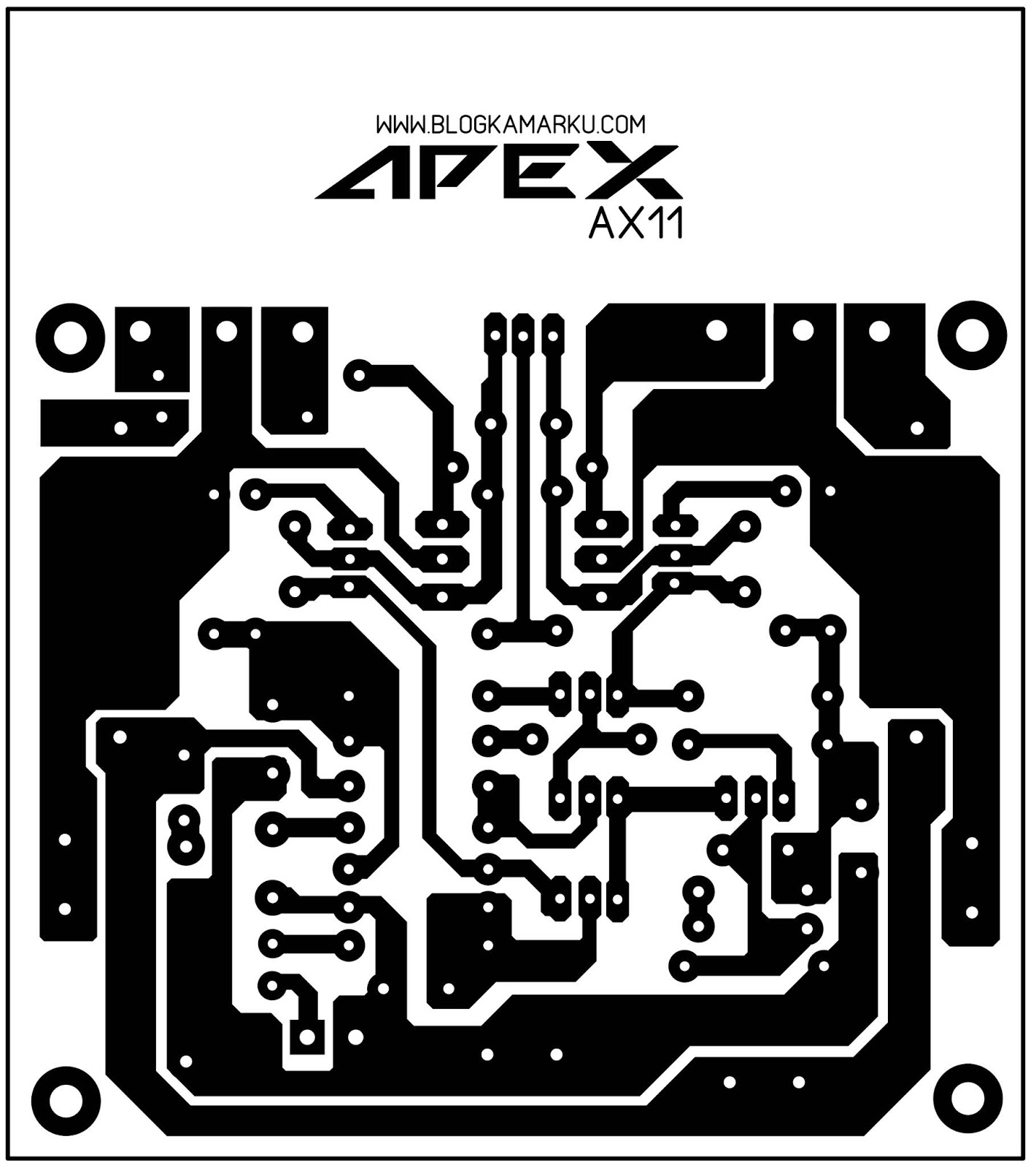PCB Layout Power Amplifire APEX AX 11 – BLOGKAMARKU
