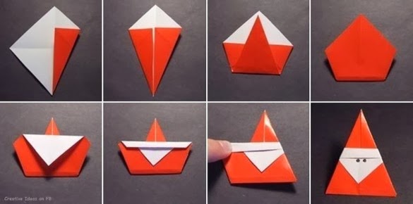Ideias Giras: Origami de Natal