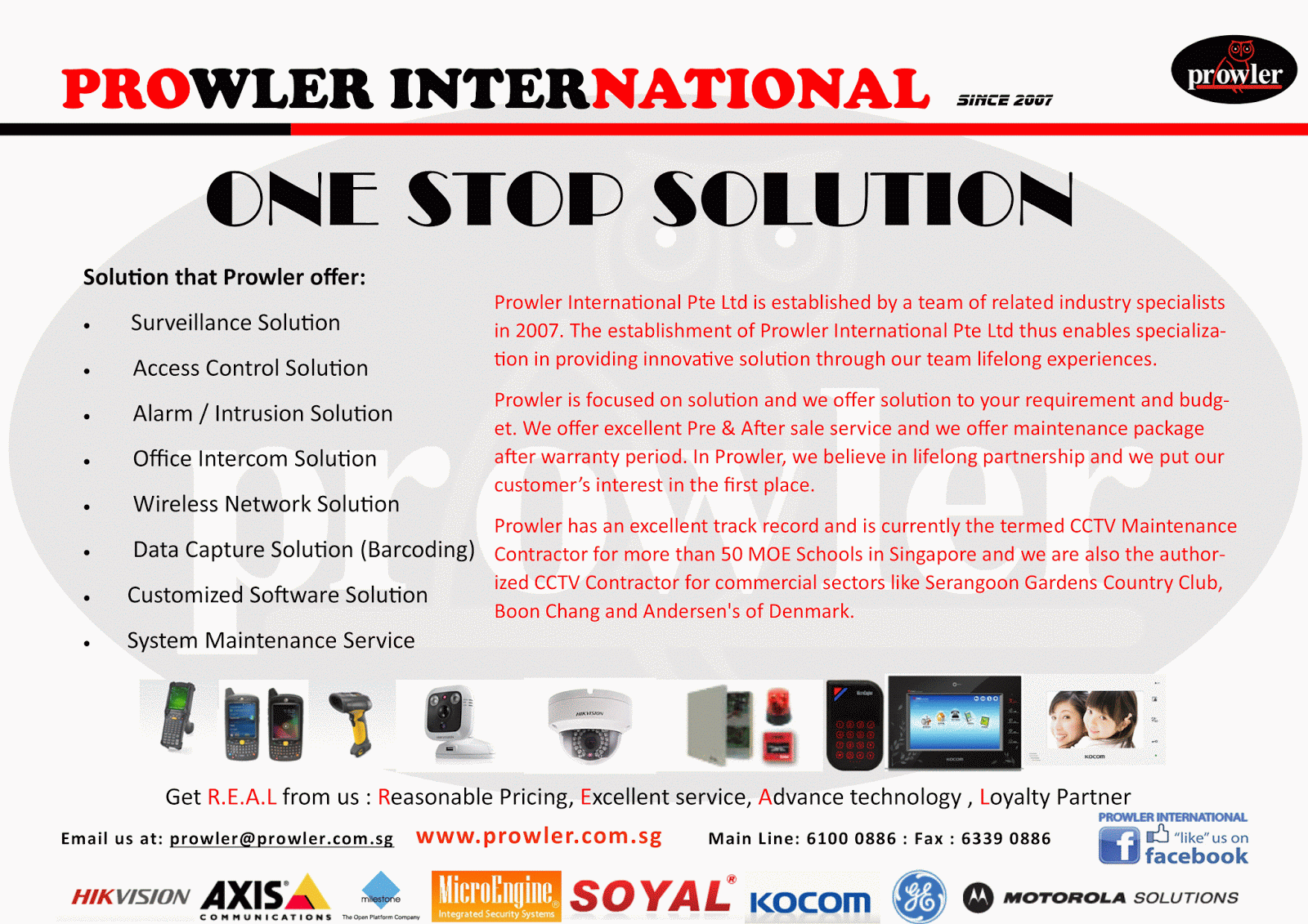 CCTV In Singapore: One Stop Solution From Prowler International