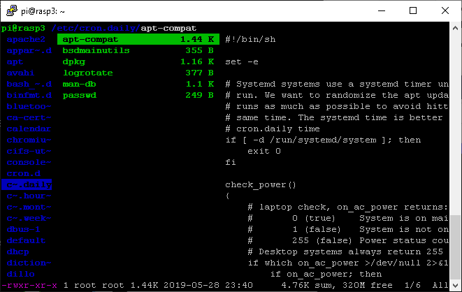 serverあれこれ: Raspberry Pi(Raspbian Buster)/Debian 10(Buster)にRangerをインストールする