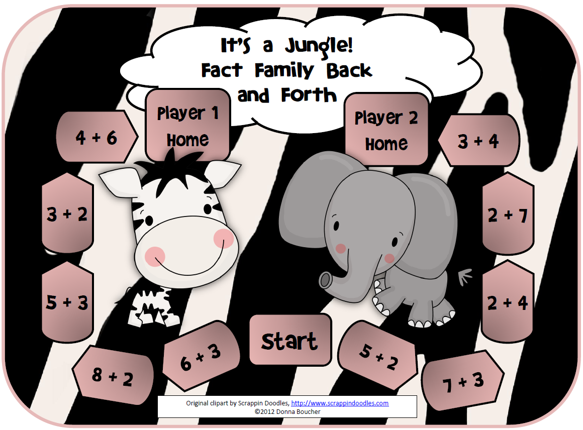 Classroom Freebies Too: Wild About Fact Families!