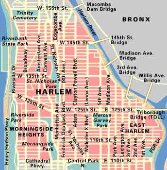 In New York...: Map of Harlem