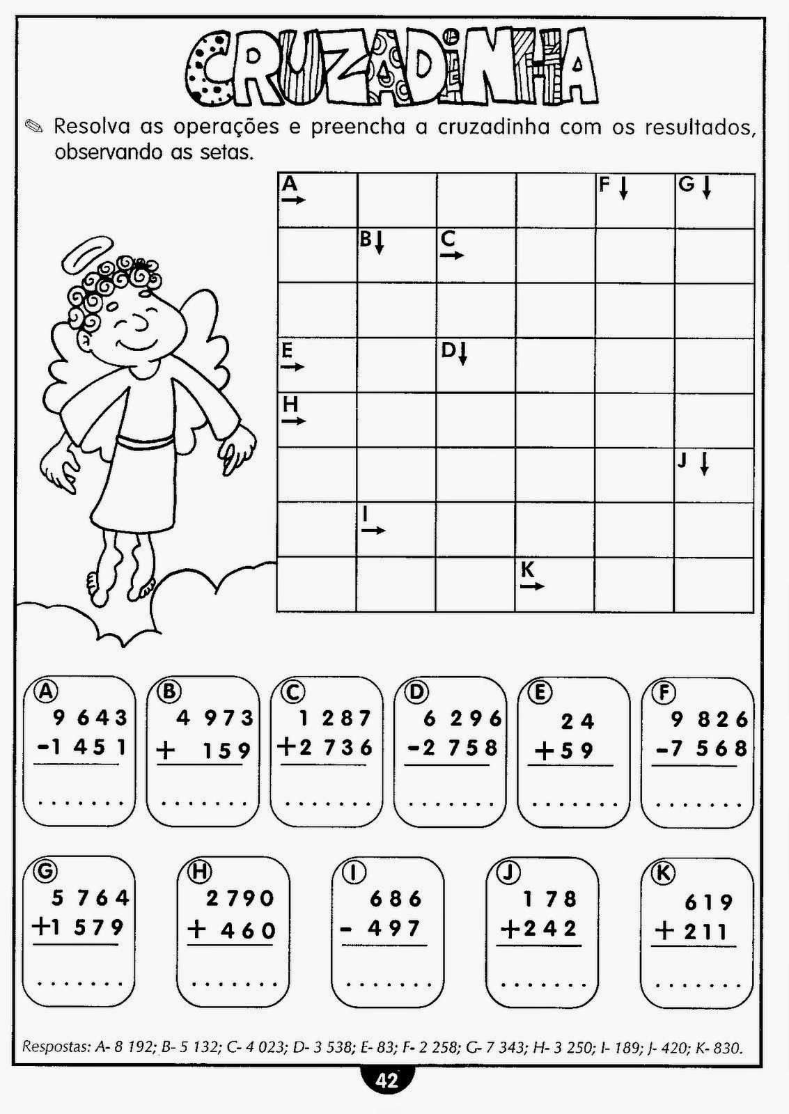 Educa X: Exercícios de matemática 4 ano ensino fundamental para imprimir