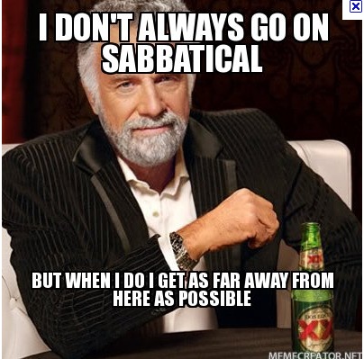 Laraine Herring: author's blog: Sabbatical Days Ahead