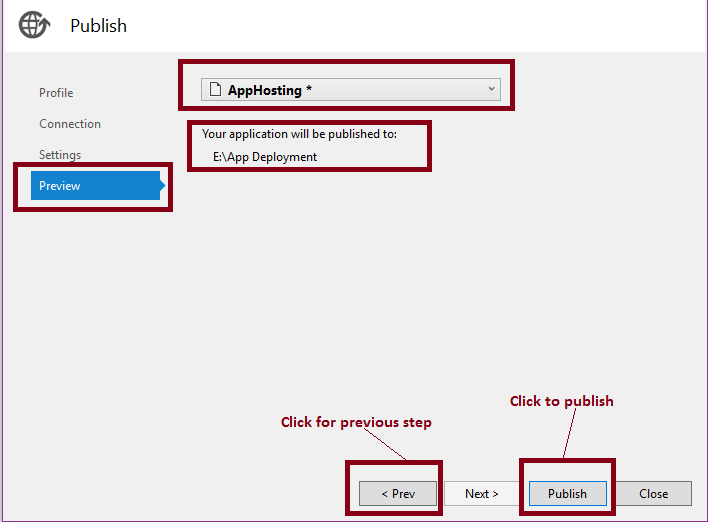 Publishing ASP.NET MVC Application Using File System Publishing ASP.NET MVC Application Using File System