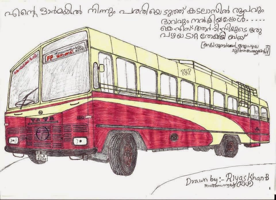 ksrtc bus pic drawn by fans of ksrtc - KSRTC TEAM KCK