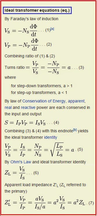 Electrical Engineering World: Ideal Transformer Equations