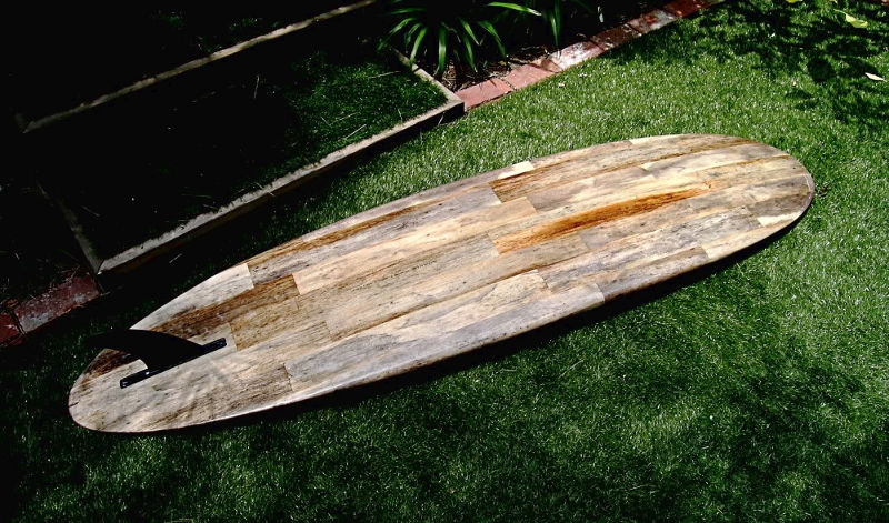 Eco-Art and Upcycling Modern Design: Agave Wood Surfboard Table ...