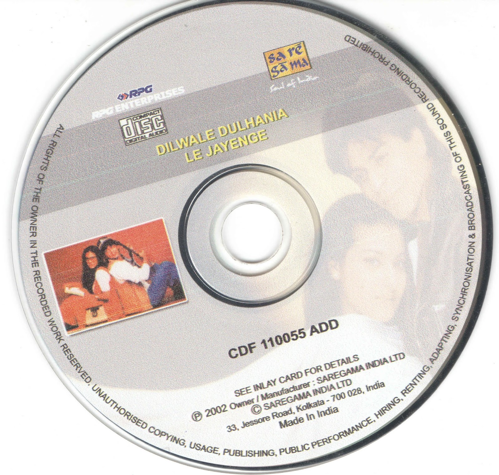 Dilwale Dulhania Le Jayenge Cd