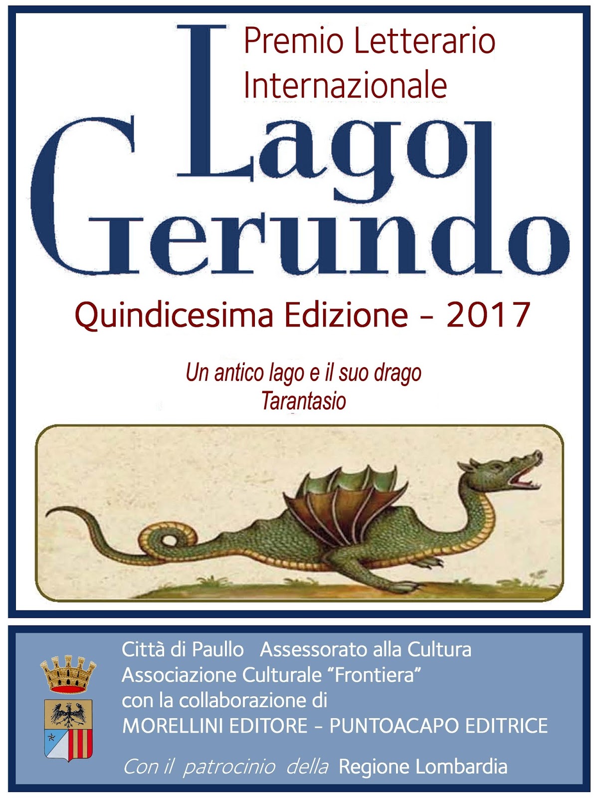 Storia e storie...: IL PREMIO LAGO GERUNDO 2017 A FERNANDO RICCARDI