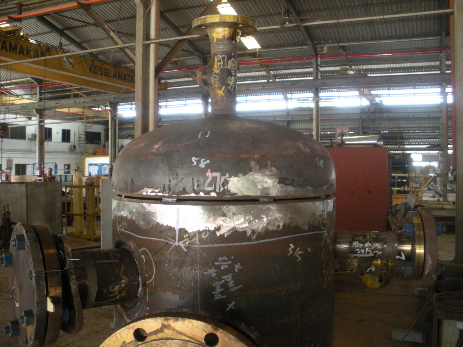 Inspector Live: Pressure Vessel (Dish End & Nozzle Fit up)