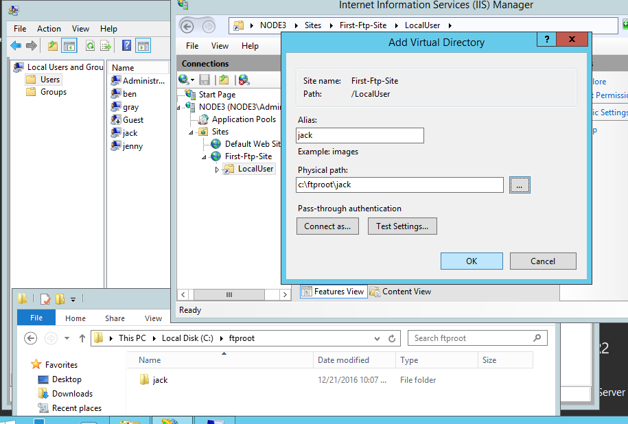 A Blog To A System Admin S Passion Create Ftp With Local User Isolation In Gui Method
