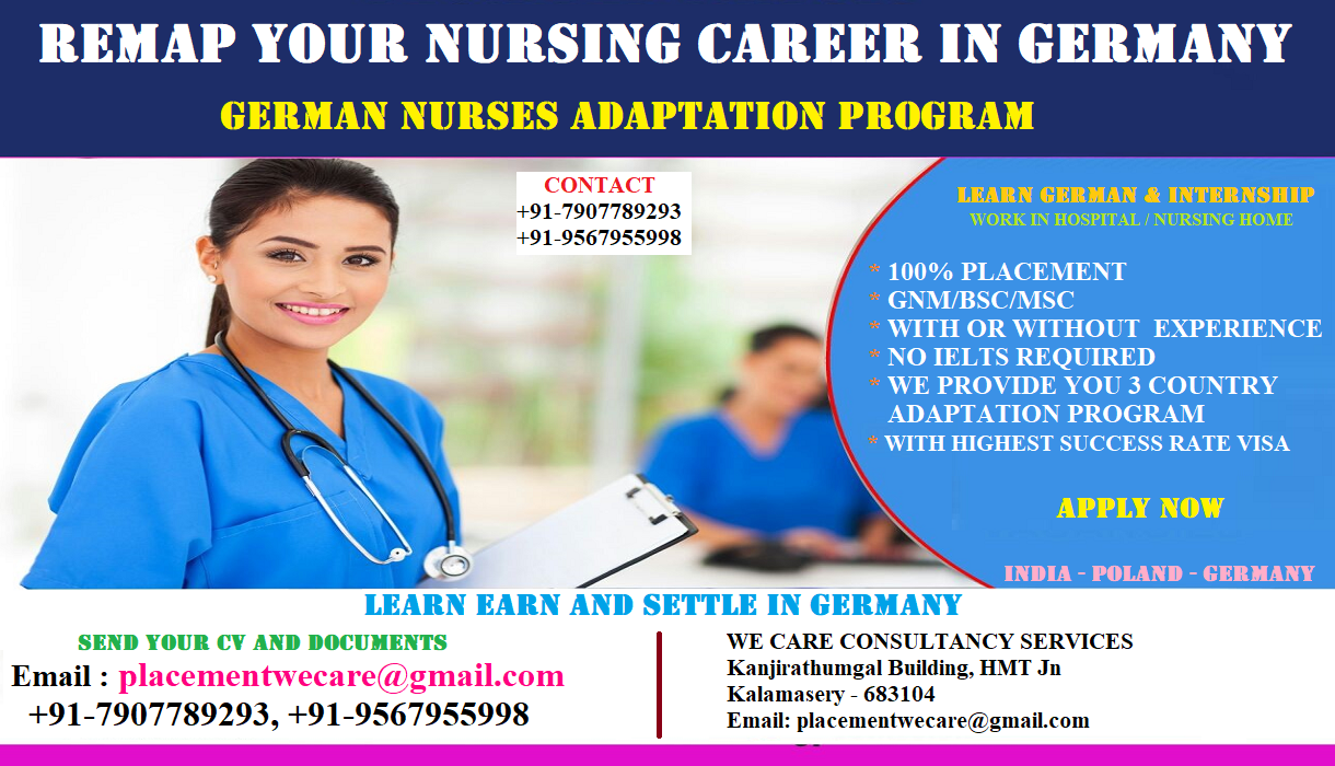REMAP YOUR NURSING CAREER IN GERMANY - APPLY NOW - NEDAM THOZHIL