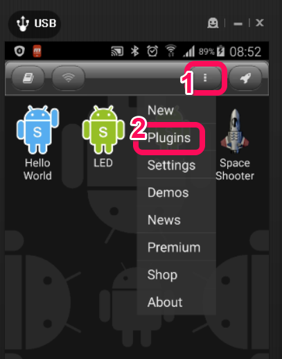 安裝 Android app - DroidScript 來寫 JavaScript 碼 即時點玩 BBC micro:bit LED矩陣
