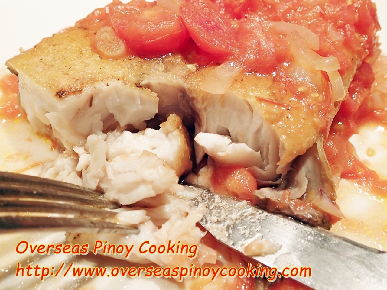 Fish Steak Sarciado, Sarciadong Isda