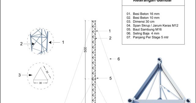 Tower Triangle Ukuran 30x30x30 | GudangTower