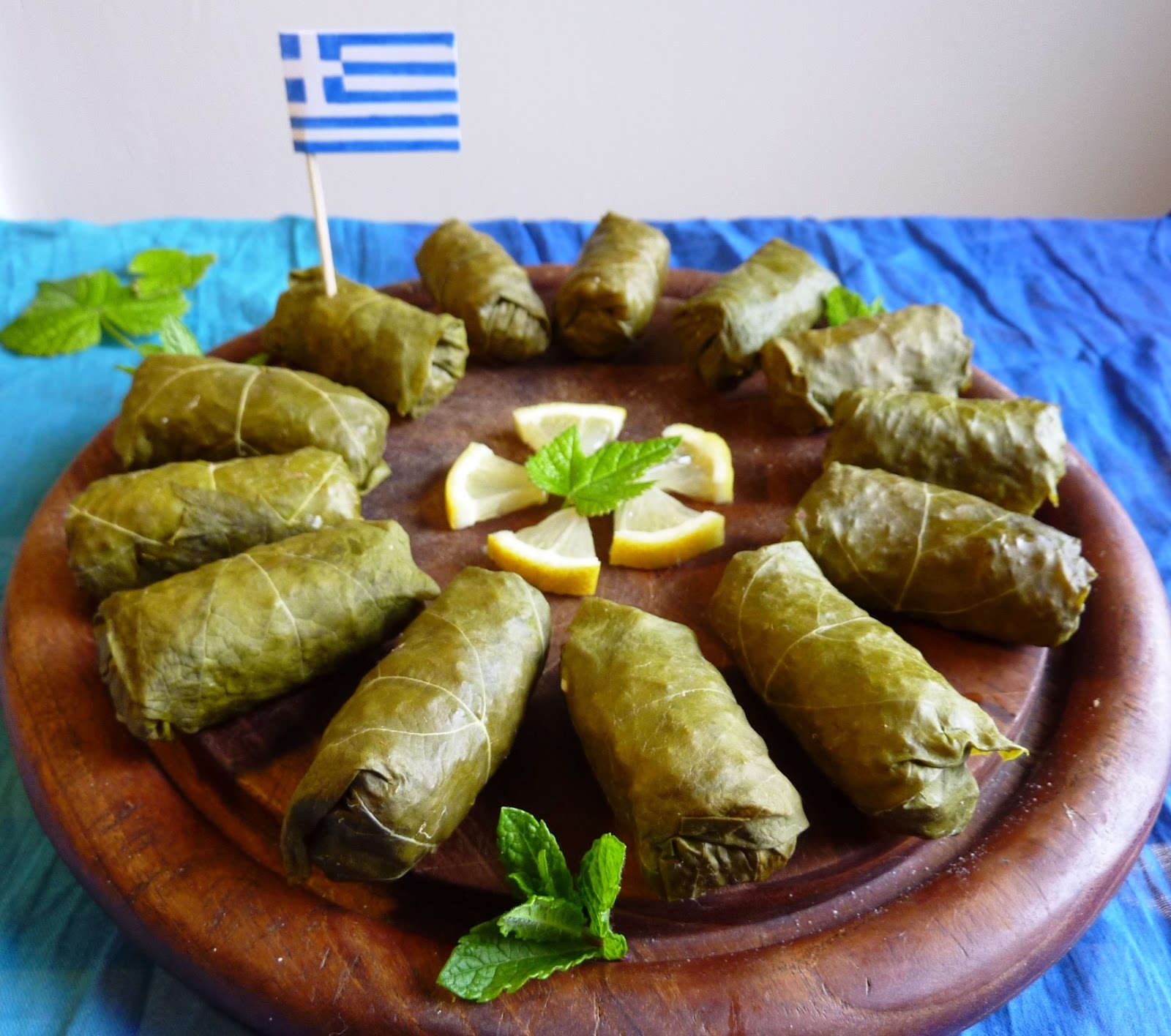 Dolmadakia du jardin, feuilles de vigne farcies