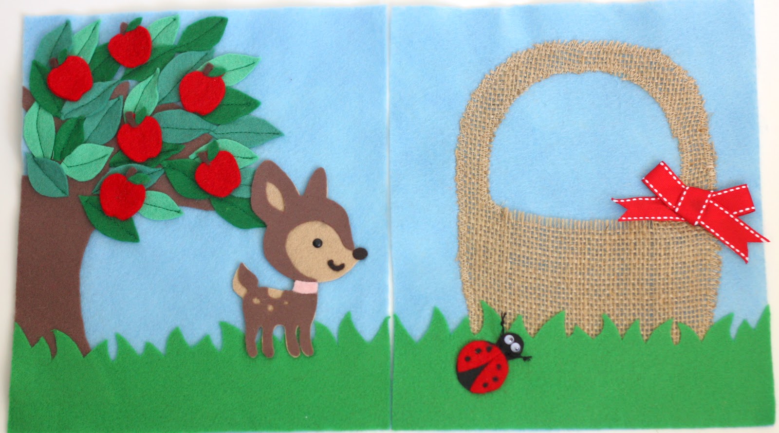 I was inspired by the apple tree/strawberry picking page in the quiet ...
