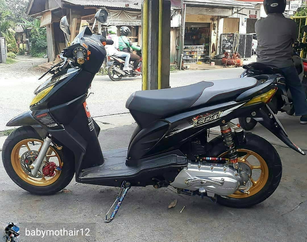 80 Foto Modifikasi Motor Beat Karbu Simple & Extream