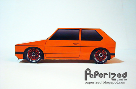 Volkswagen Golf Mk1 Papercraft | Paperized Crafts