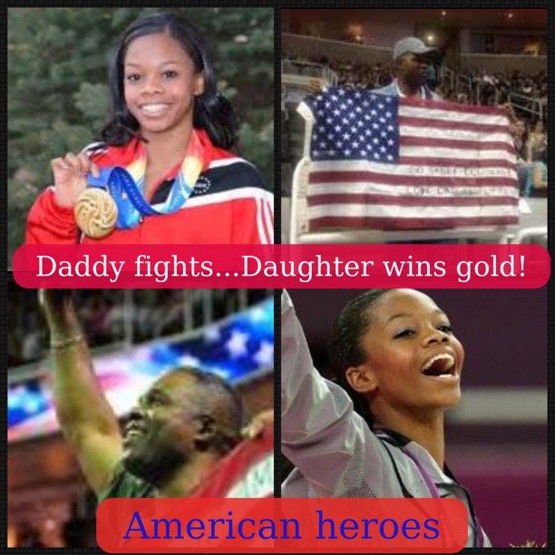 Staff Sgt. Timothy and Gabby Douglas, daddy and daughter American heroes