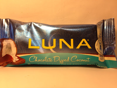 Crazy Food Dude: Review: LUNA Chocolate Dipped Coconut Bar