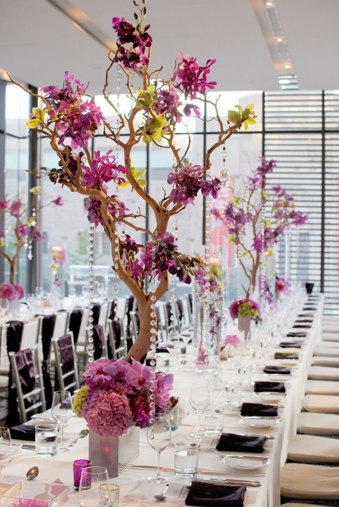 Sonal J. Shah Event Consultants, LLC: Tree Style Centerpieces