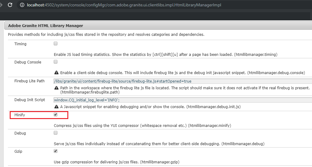 How to disable the minification for client libraries in AEM - AEM ... How to disable the minification for client libraries in AEM - AEM ...