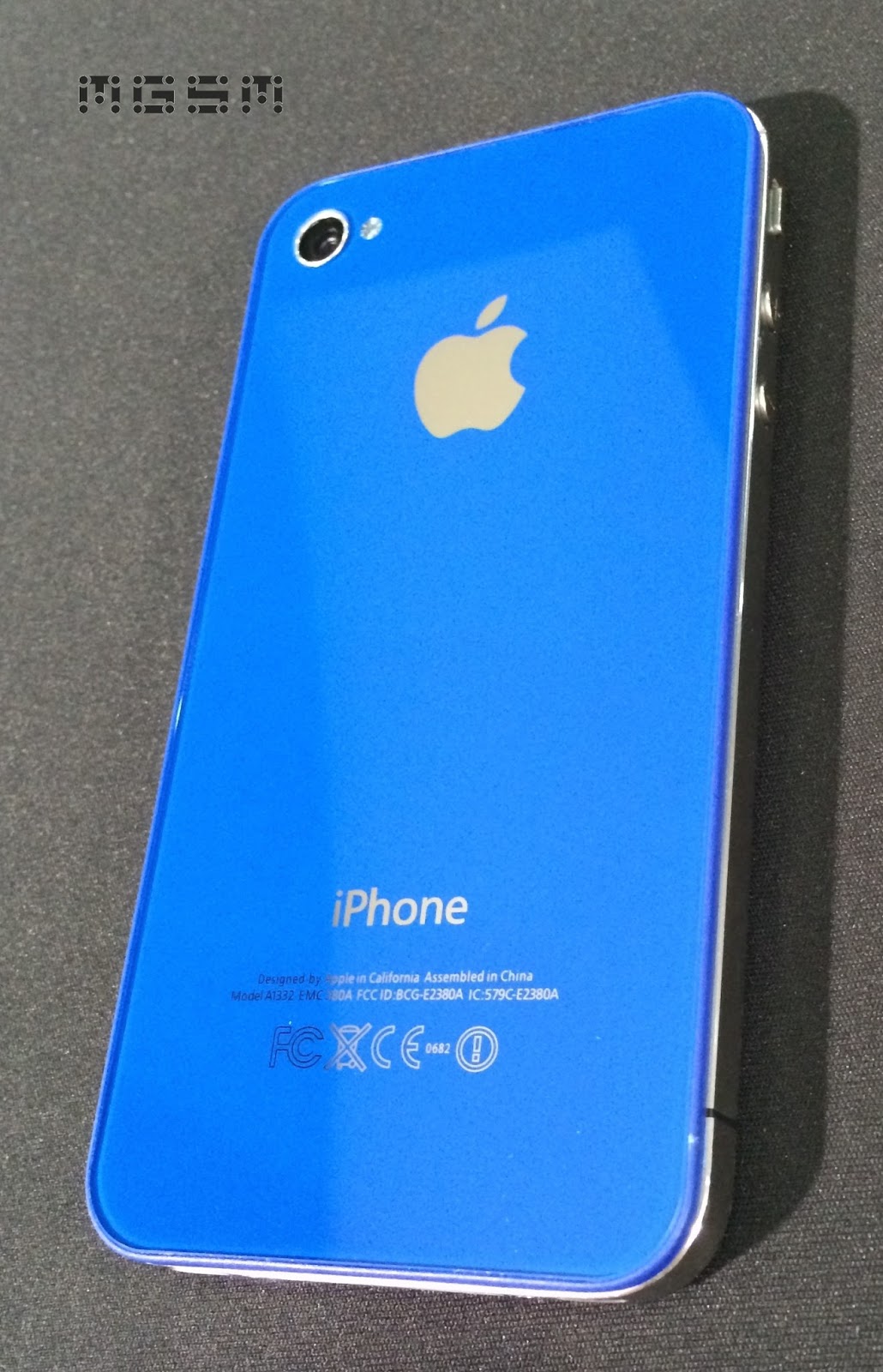 MGSM Cell Phones & Notebook Service: Blue Edition iPhone 4` to be ...