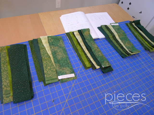 Pieces by Polly: Sewing Your Greens - Nativity in the Trees - Quilt ...